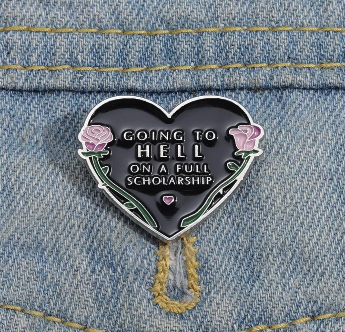 Pins / Badge - Going to Hell On a Full Scholarship – Let's jam